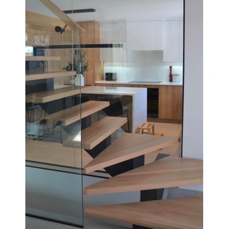 Central single steel stair stringer - LPA SERIES - PARIS | Prestige Metal