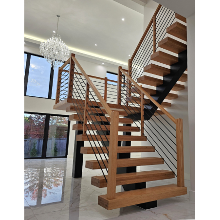 Central mono steel stair stringer - LSE SERIES - Seattle | Prestige Metal